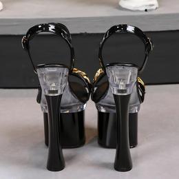 Ruby's Chain Elegance Black Heels