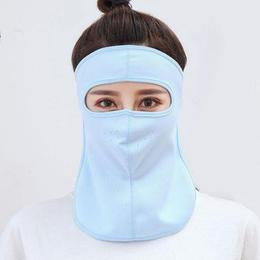 Sky Blue Whole Face Cover Mask Reusable (Washable)